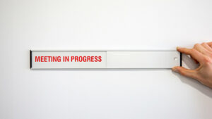 Custom made door signs for your office or meeting room.