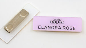 Personalised Acrylic Magnetic Name Badges | Sign Plus