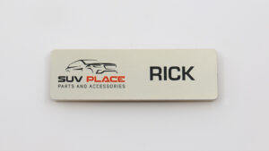 High-Quality Anodised Aluminium Name Badges | Sign Plus