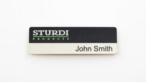 High-Quality Anodised Aluminium Name Badges | Sign Plus