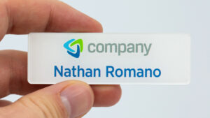 Personalised Acrylic Magnetic Name Badges | Sign Plus