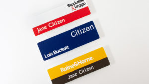 Custom Flat Name Badges / Name Tags Ph:0350331124