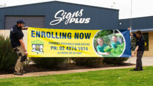 Custom Outdoor Banners For Your Shool!